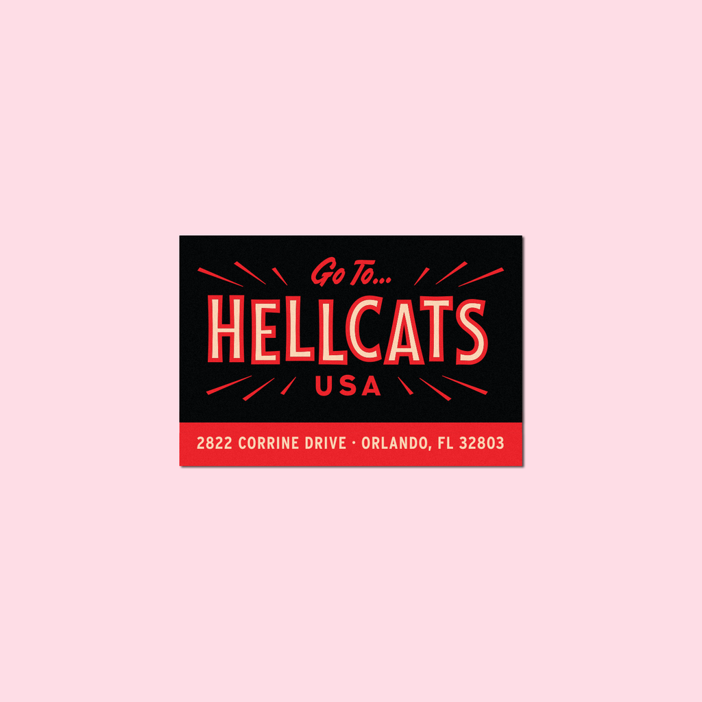 Go To Hellcats Sticker- Large – Hellcats USA