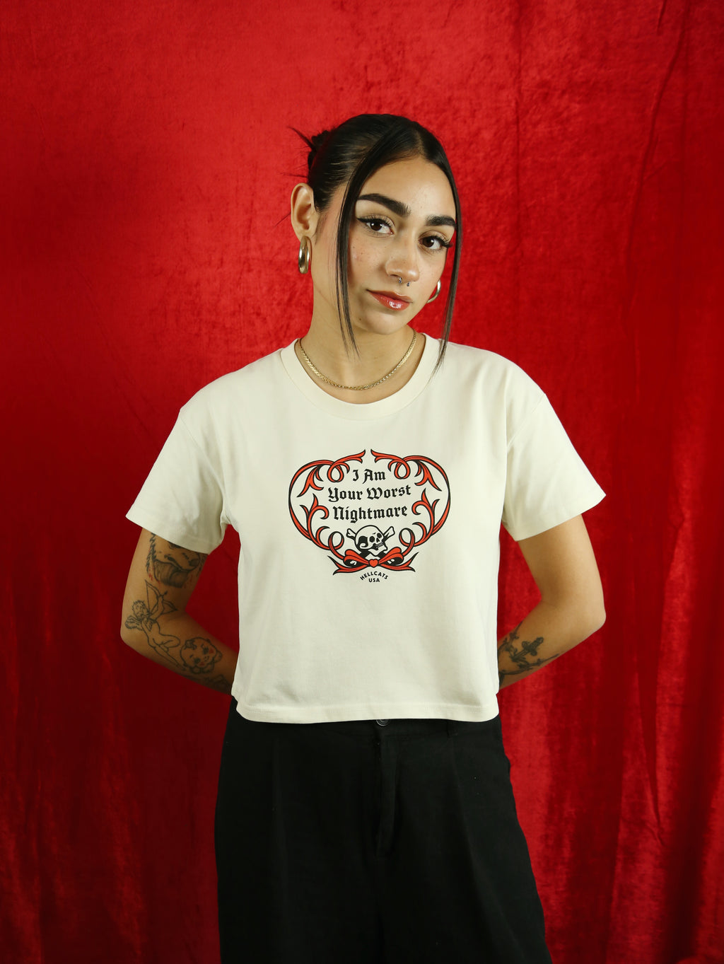 Worst Nightmare Cropped T-Shirt – Hellcats USA