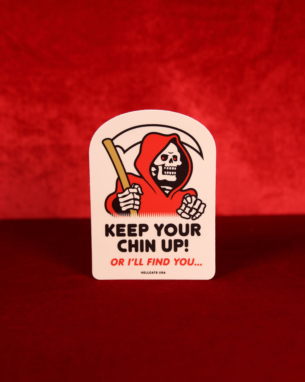 Chin Up Sticker – Hellcats USA