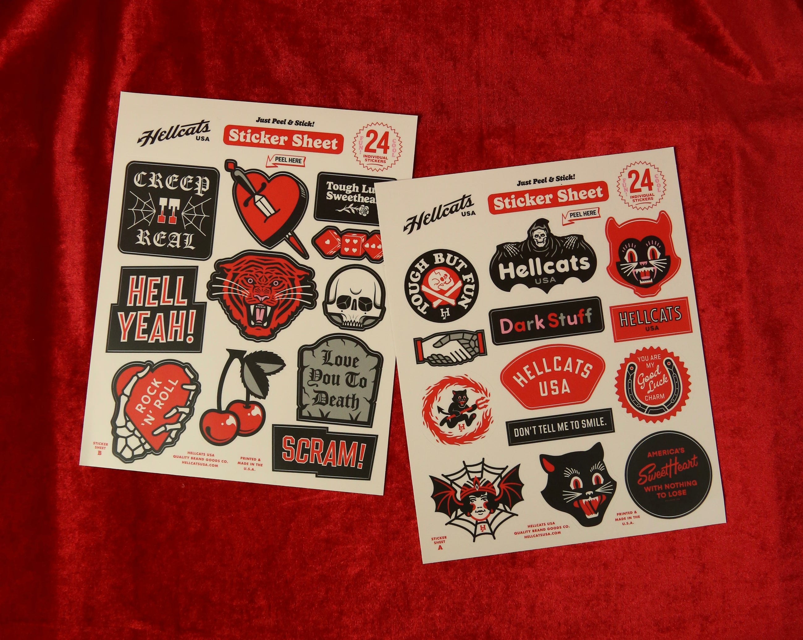 Jumbo Sticker Sheet – Hellcats USA